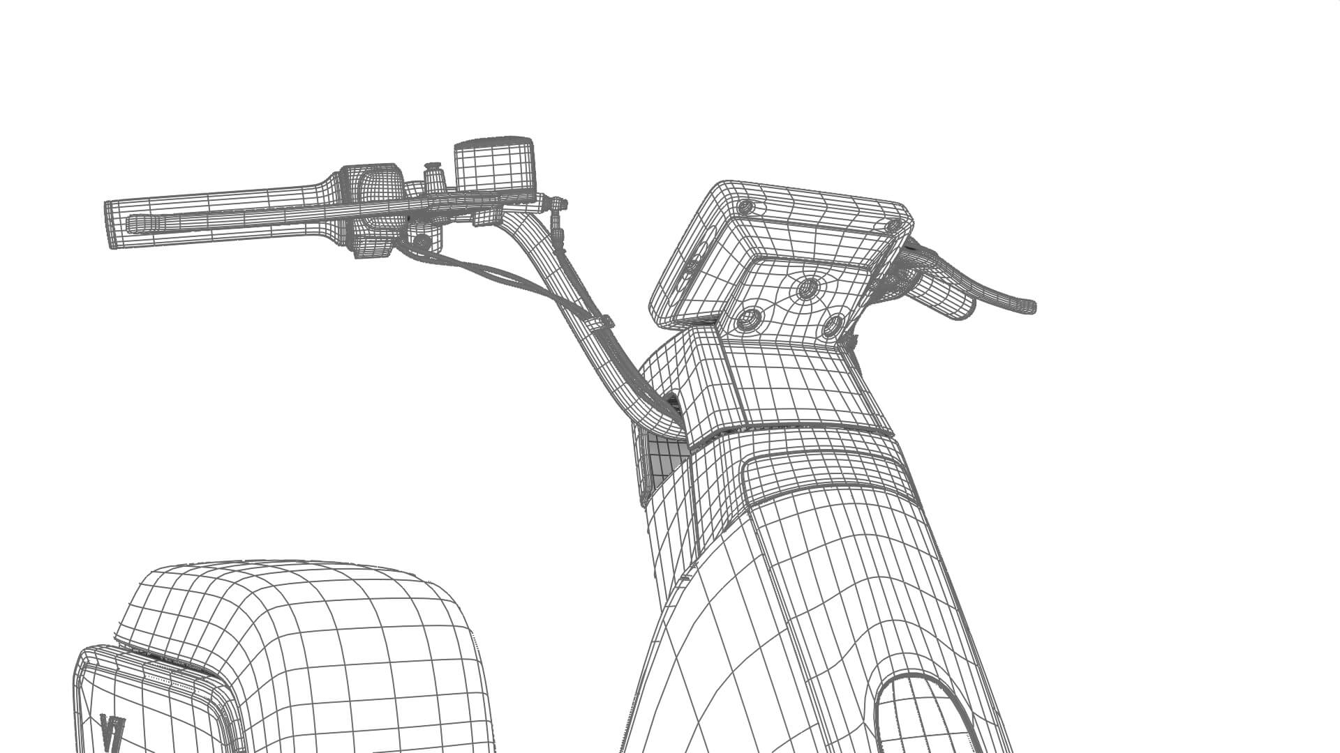 Scooter Yadea V7 3D Model by W modeling studio