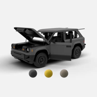 Slate Truck Fastback SUV 2027 HQ - 3D Model by W modeling studio