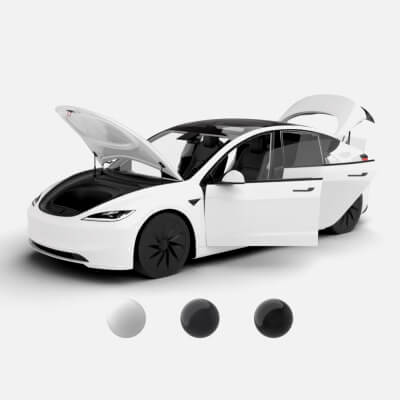 Tesla Model 3 Standard 2026 HQ 3D Model by W modeling studio