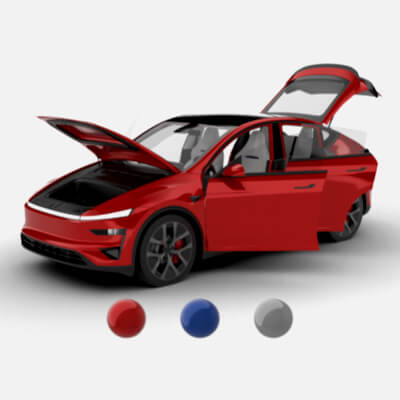 Tesla Model Y Perfomance 2026 HQ 3d model by W modeling studio