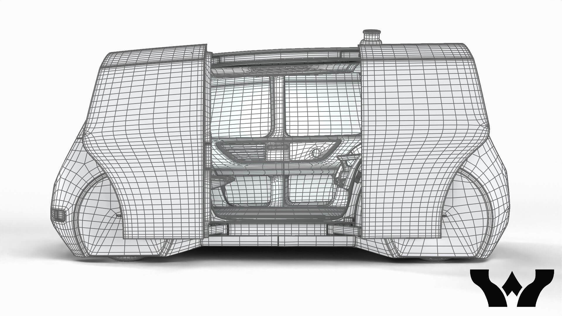 Volkswagen Sedric HQ Interior - 3D Model by W modeling studio