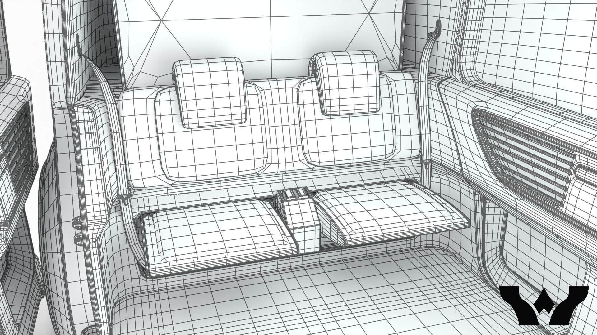 Volkswagen Sedric HQ Interior - 3D Model by W modeling studio