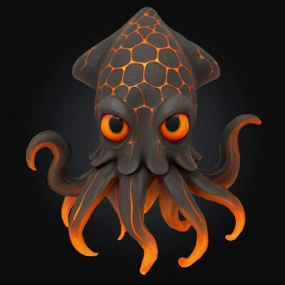 Octopus Animal - 3D Model by W4RXEE