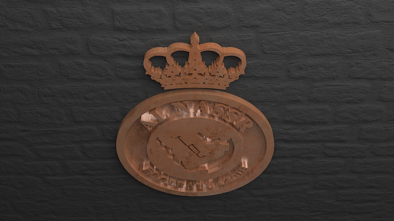 Al Nasser Football Club Logo - 3D Model by waelmoussa