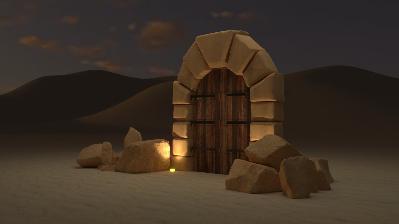 Arabic Traditional Arch Gate - 3D Model by waelmoussa