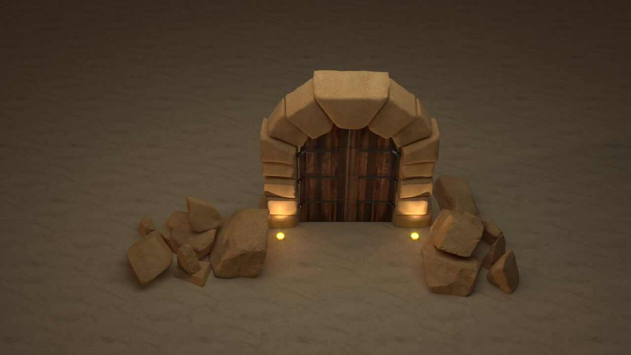 Arabic Traditional Arch Gate - 3D Model by waelmoussa