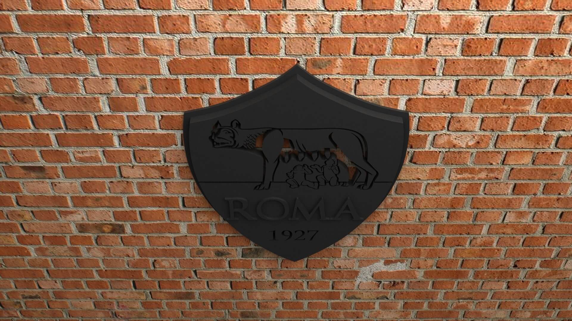 AS Roma Logo - 3D Model by waelmoussa