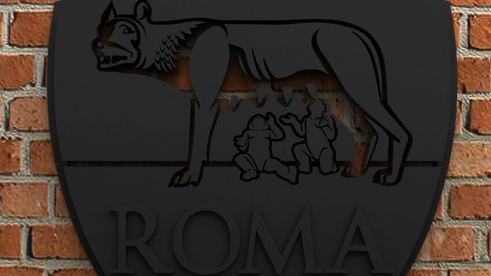 AS Roma Logo - 3D Model by waelmoussa