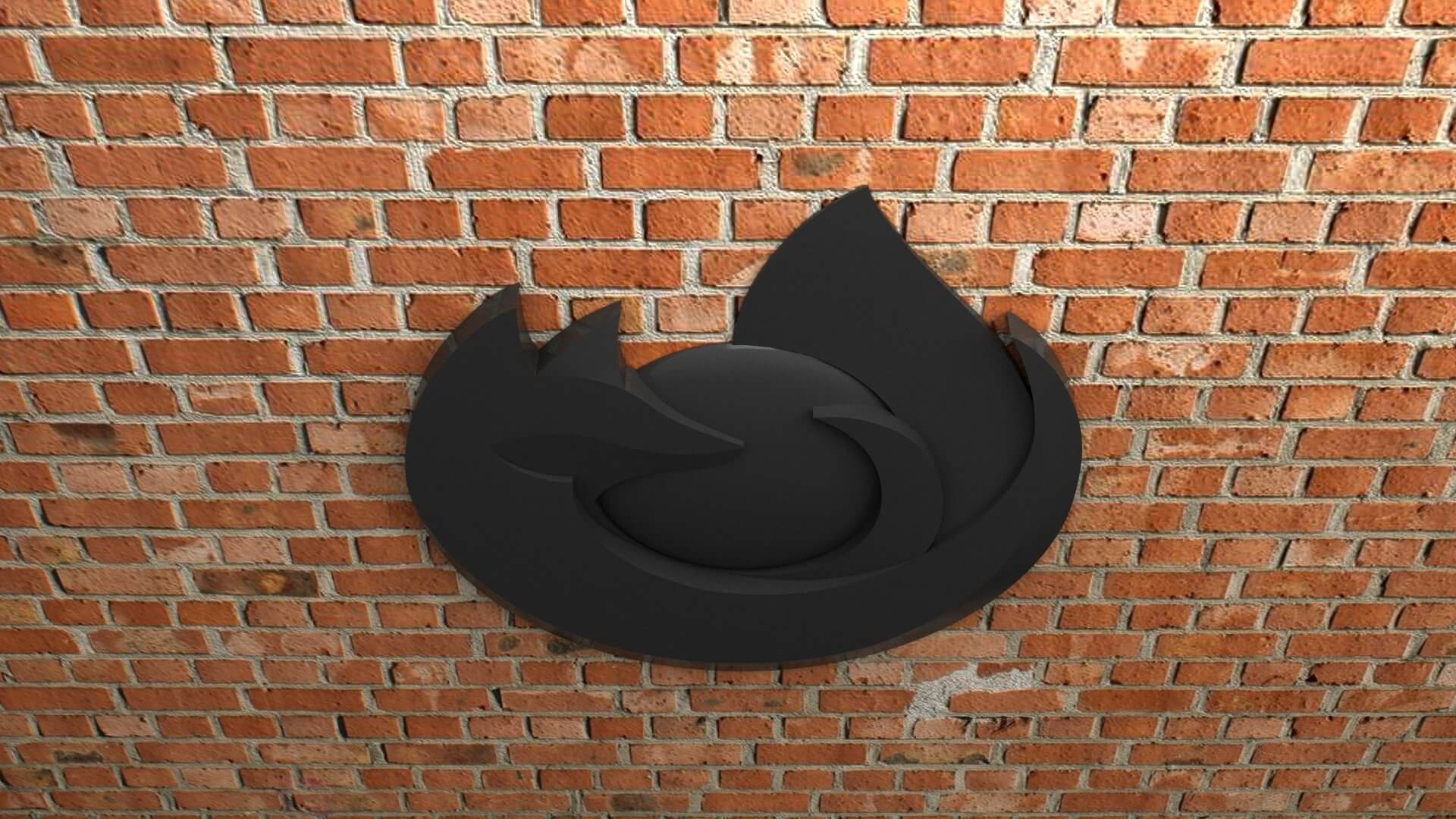 Firefox Logo - 3D Model by waelmoussa