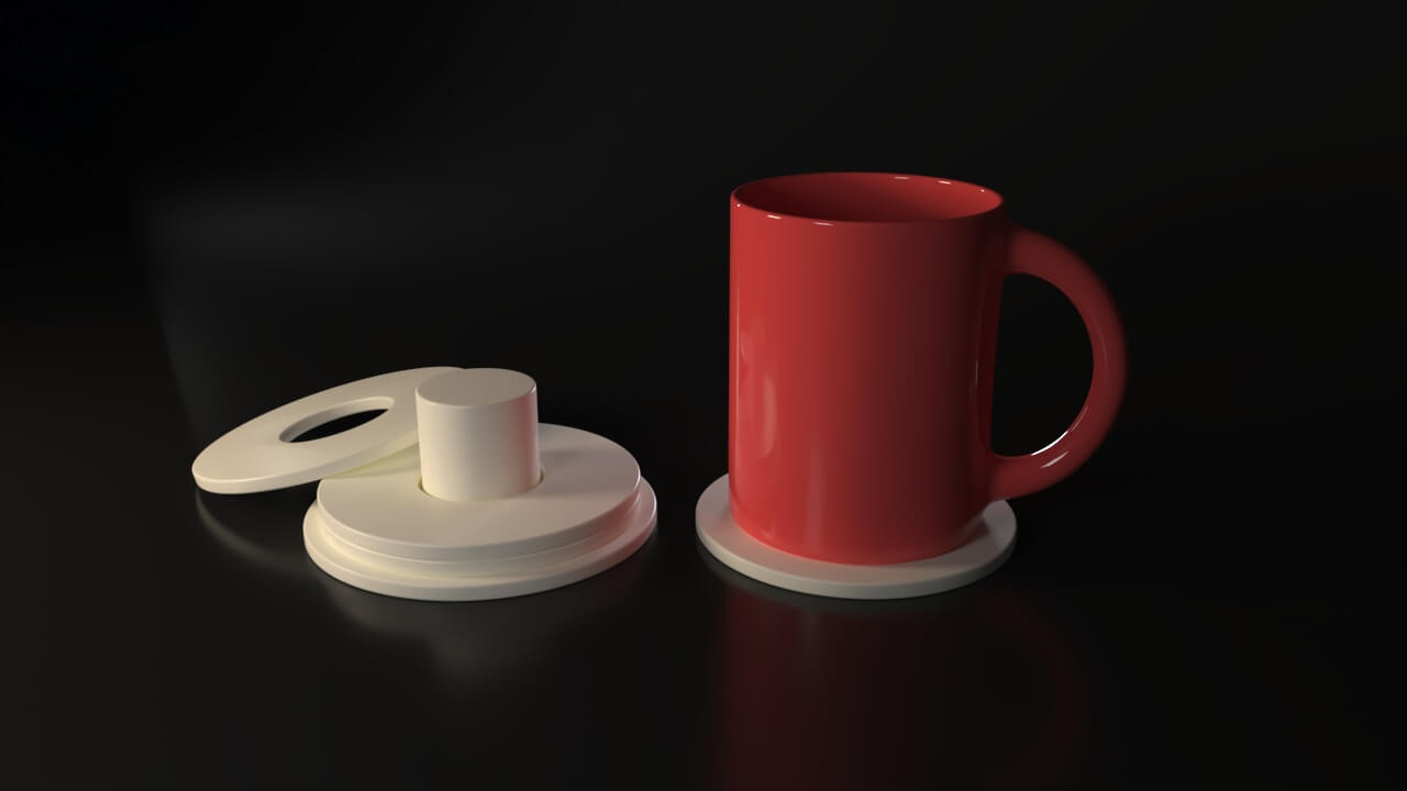 Round Coasters - 3D Model by waelmoussa