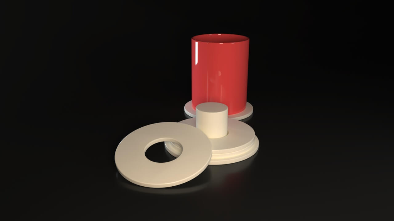 Round Coasters - 3D Model by waelmoussa