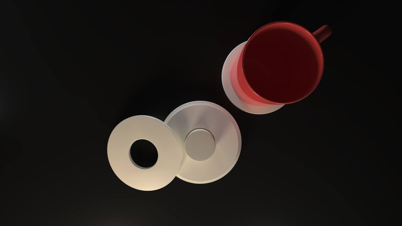 Round Coasters - 3D Model by waelmoussa