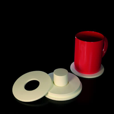 Round Coasters - 3D Model by waelmoussa