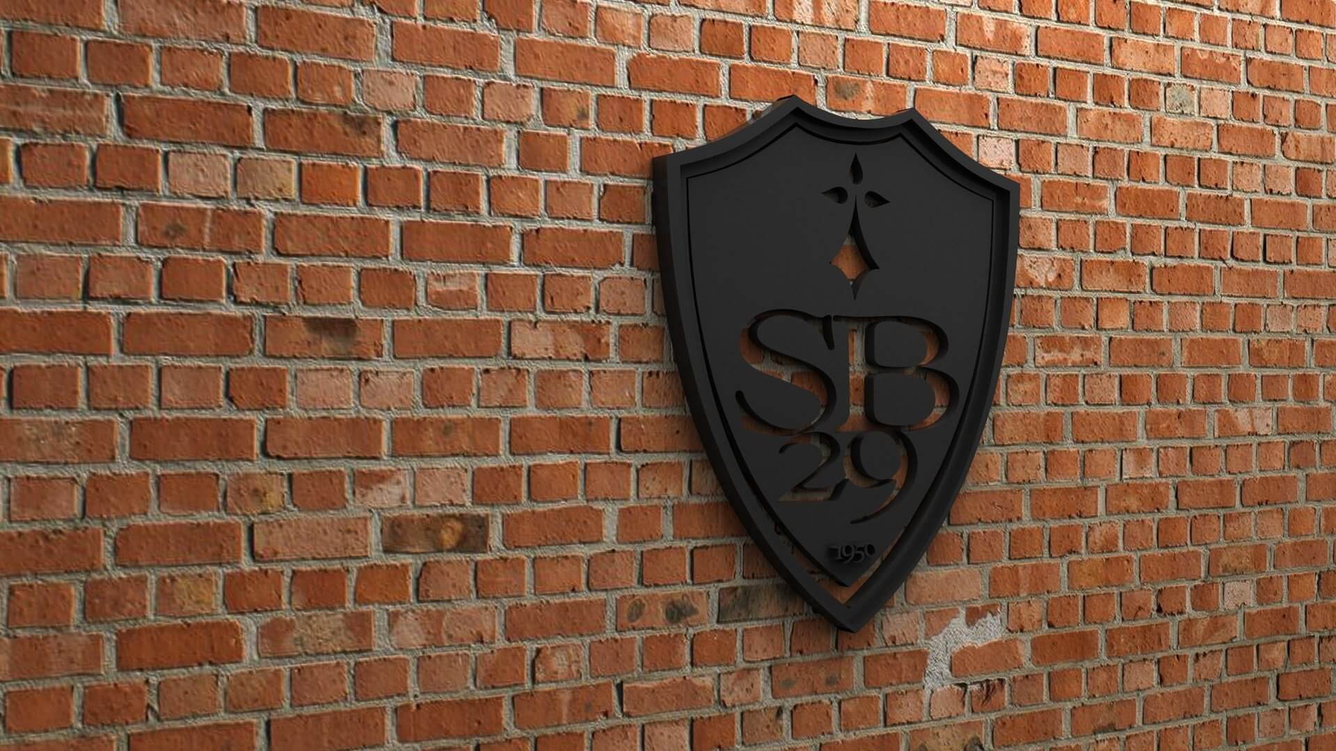 Stade Brestois 29 Logo - 3D Model by waelmoussa