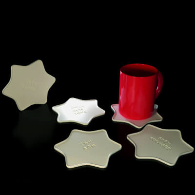 Stars Coasters - 3D Model by waelmoussa
