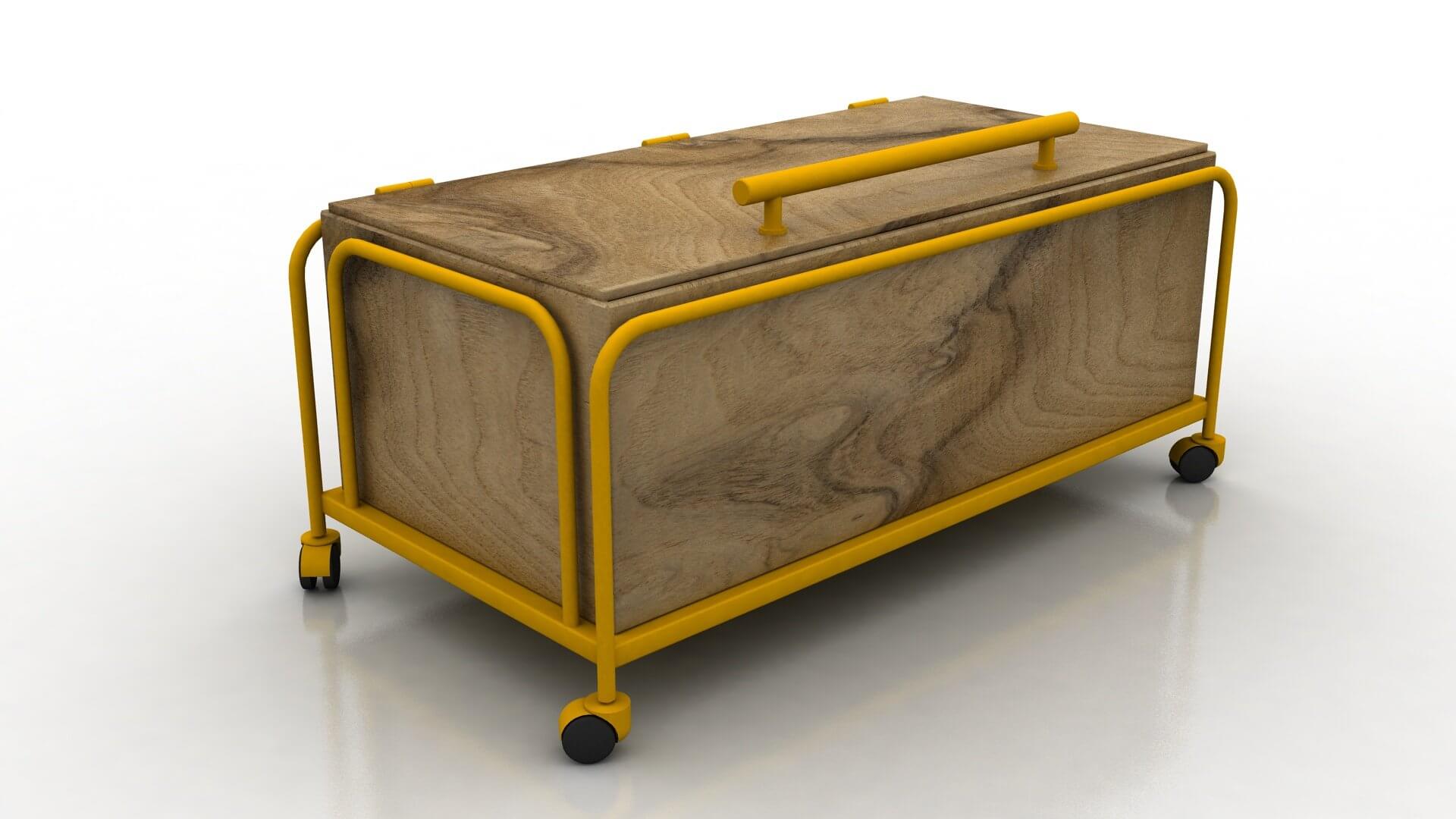 Storage Box Cabinet - 3D Model by waelmoussa