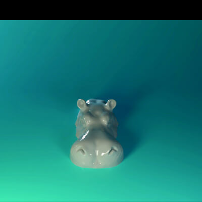 Swimming Rhino - 3D Model by waelmoussa