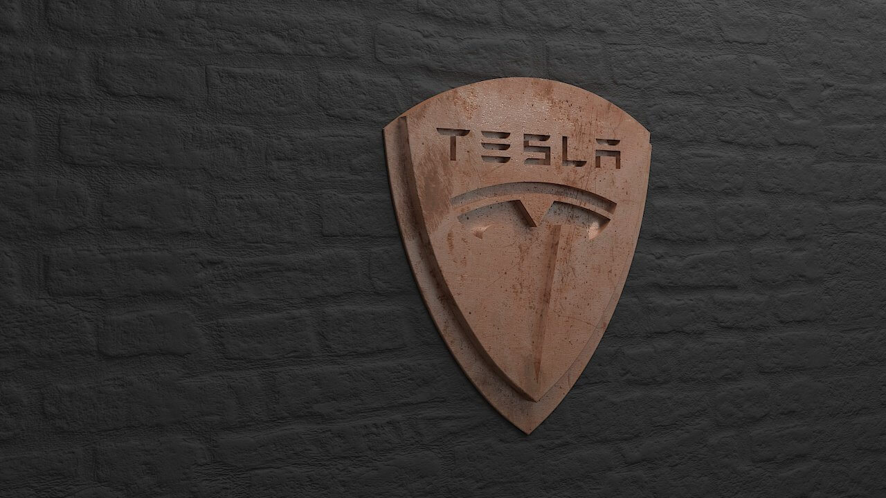 Tesla Logo - 3D Model by waelmoussa