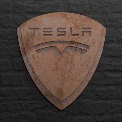 Tesla Logo - 3D Model by waelmoussa
