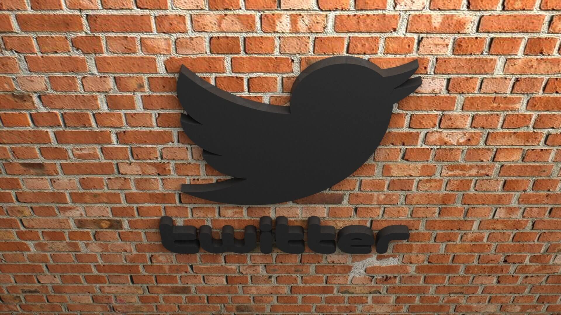 Twitter Logo - 3D Model by waelmoussa