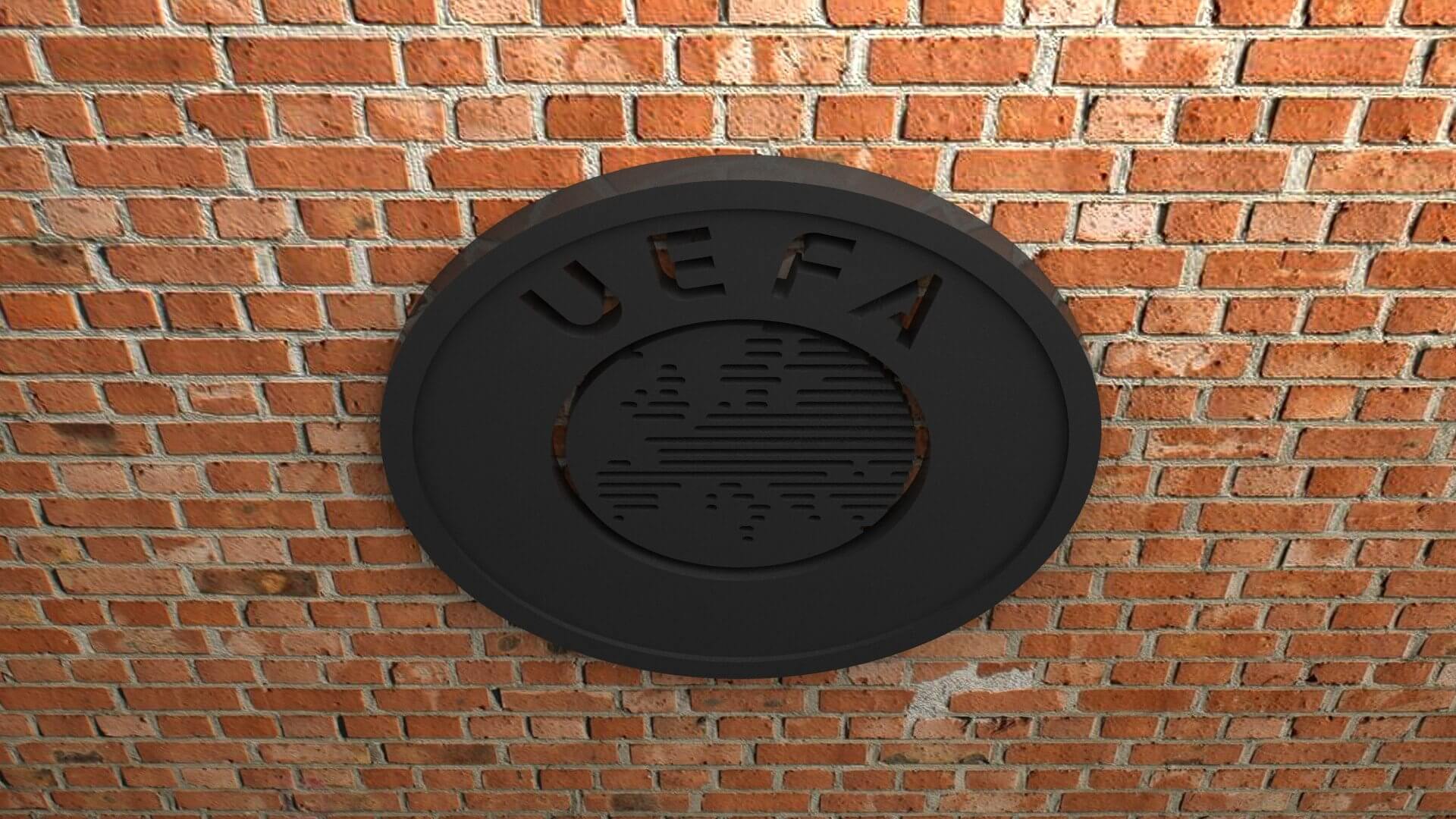 UEFA Logo - 3D Model by waelmoussa