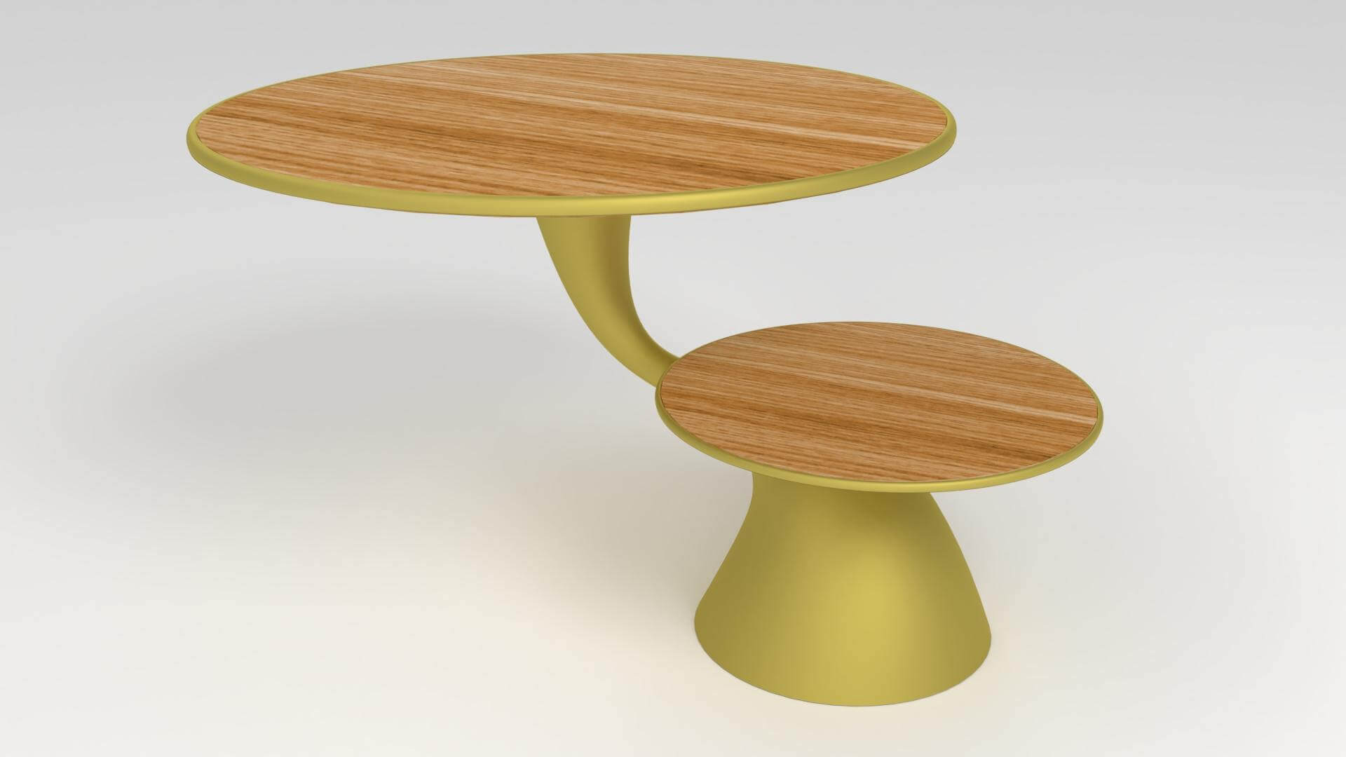 Gold Coffee Table 3D Render | RenderHub Gallery