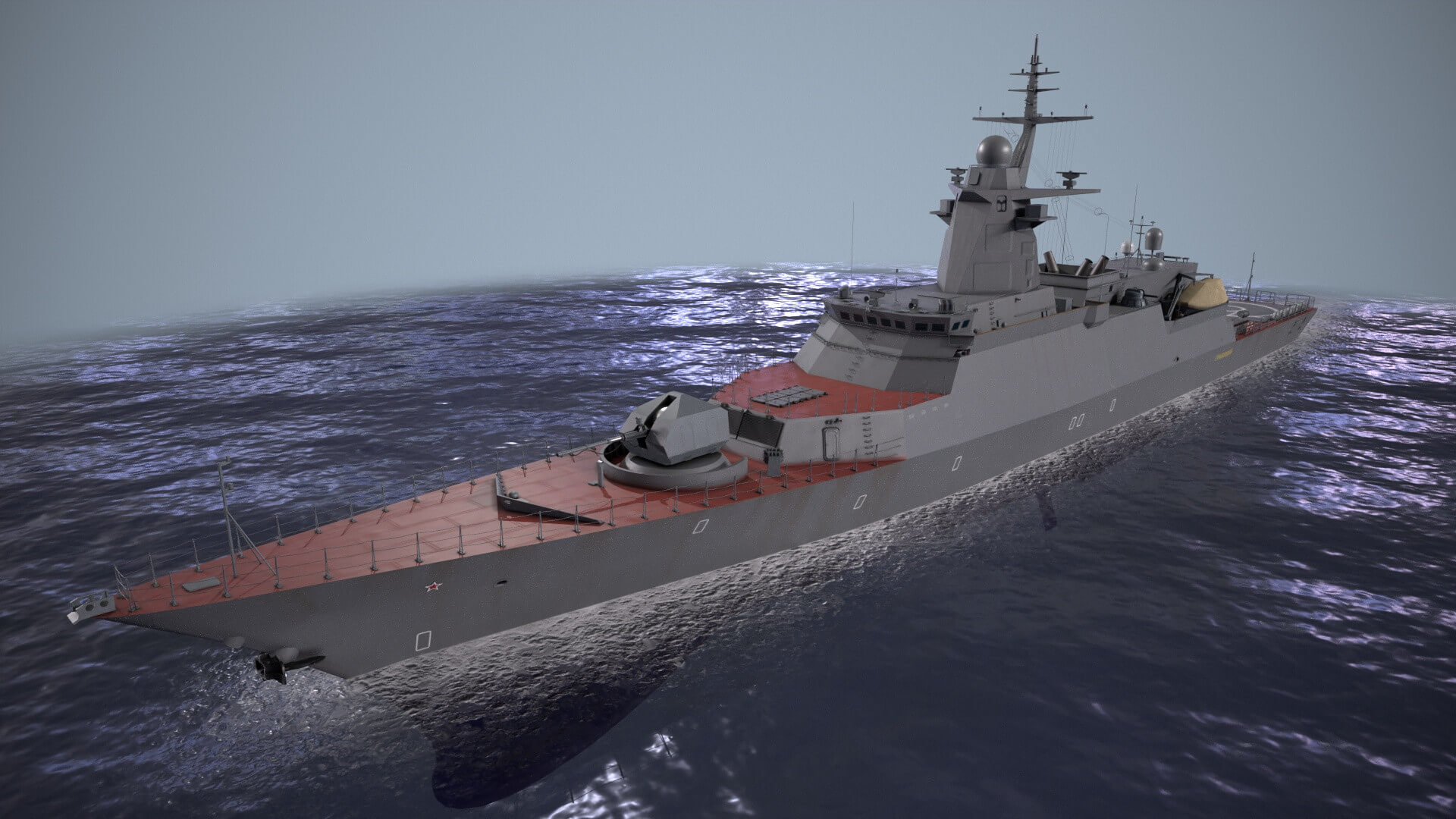 War Ship Corvette 20385 - 3D Model by war_ships