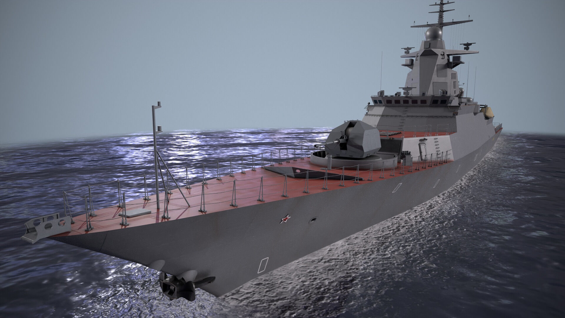 War Ship Corvette 20385 - 3D Model by war_ships