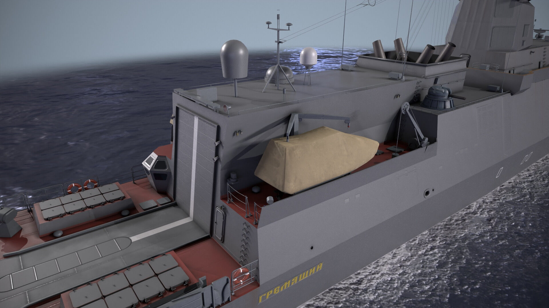 War Ship Corvette 20385 - 3D Model by war_ships