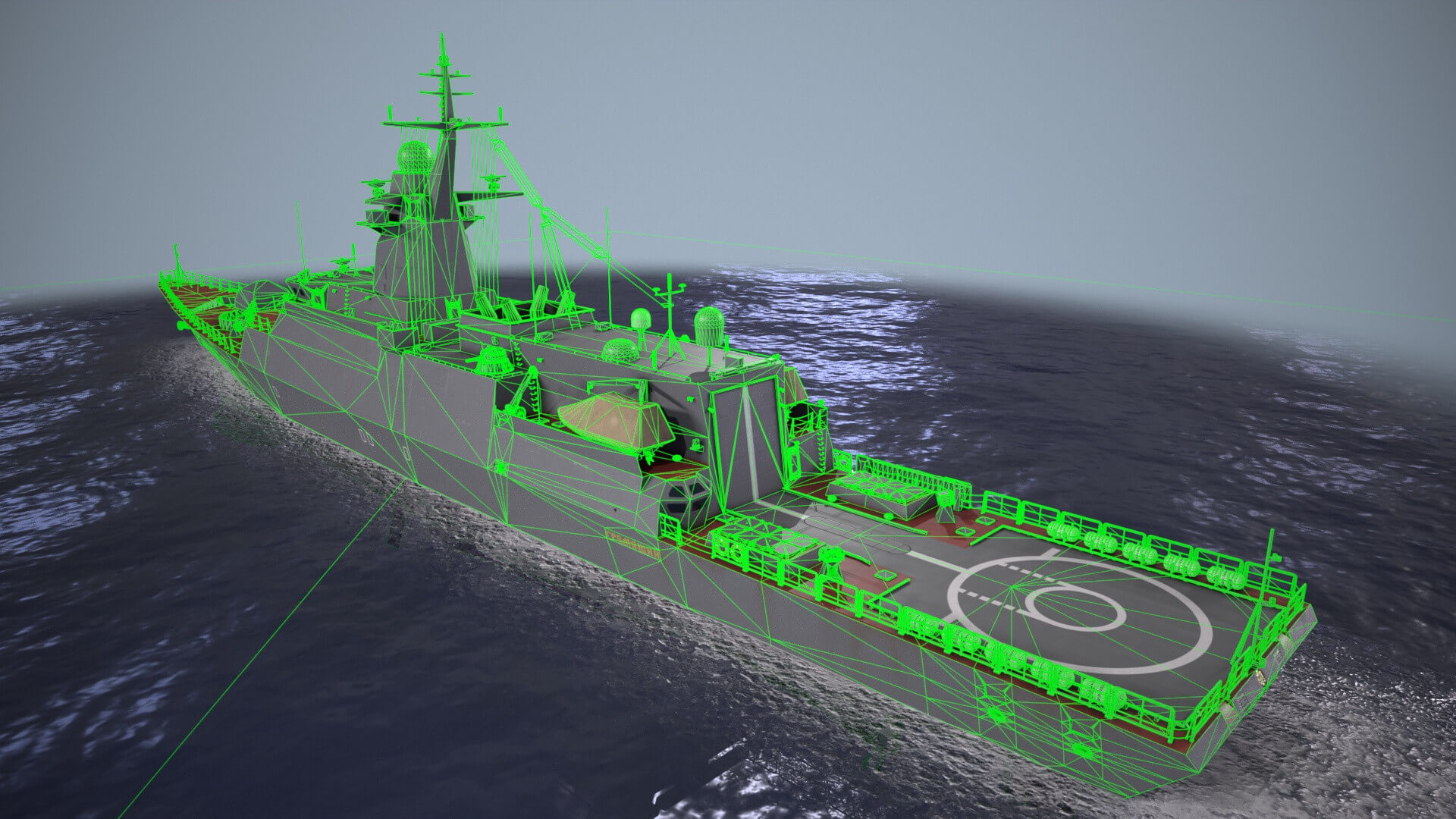 War Ship Corvette 20385 - 3D Model by war_ships