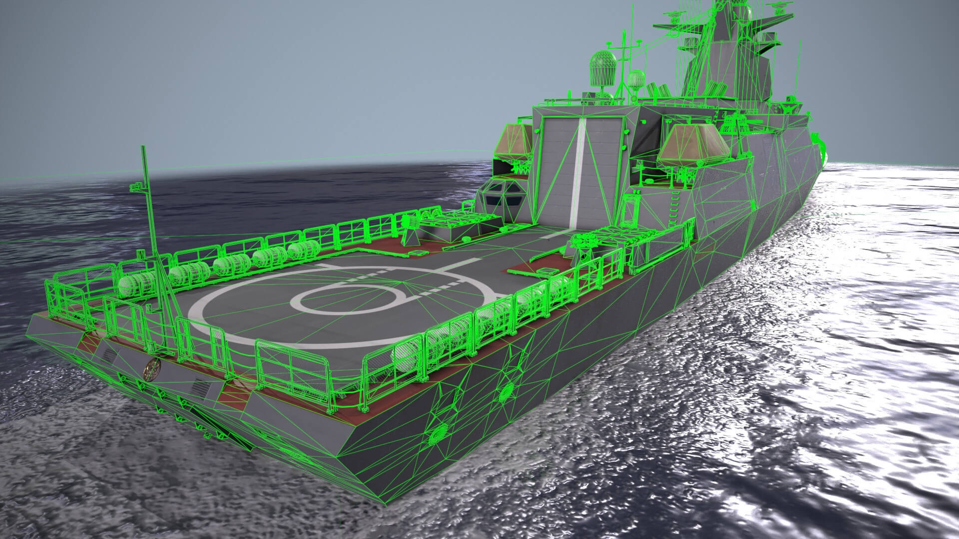 War Ship Corvette 20385 - 3D Model by war_ships