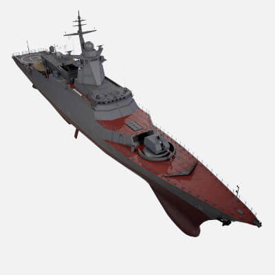 War Ship Corvette 20385 - 3D Model by war_ships