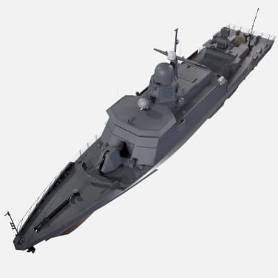 War Ship Mpk 1124M - 3D Model by war_ships