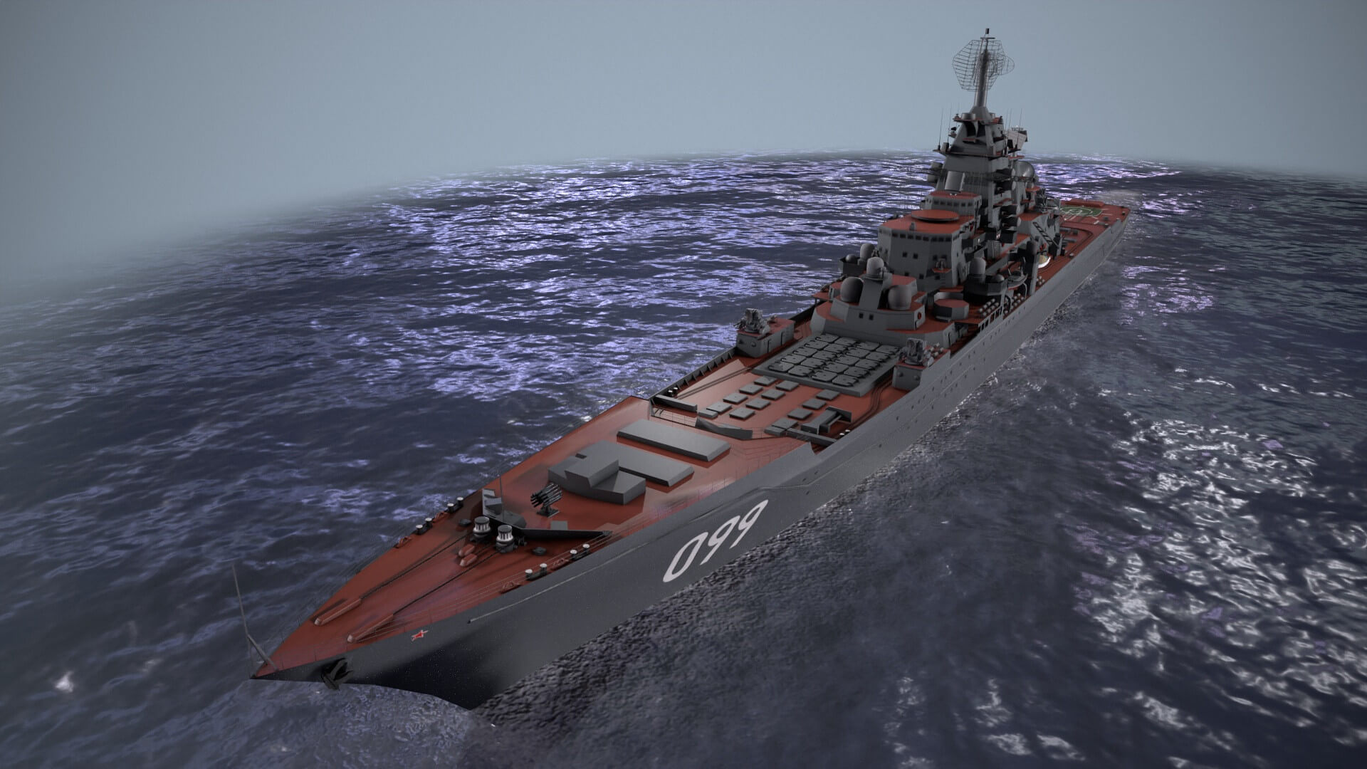 War Ship Cruiser 1144 - 3D Model by war_ships