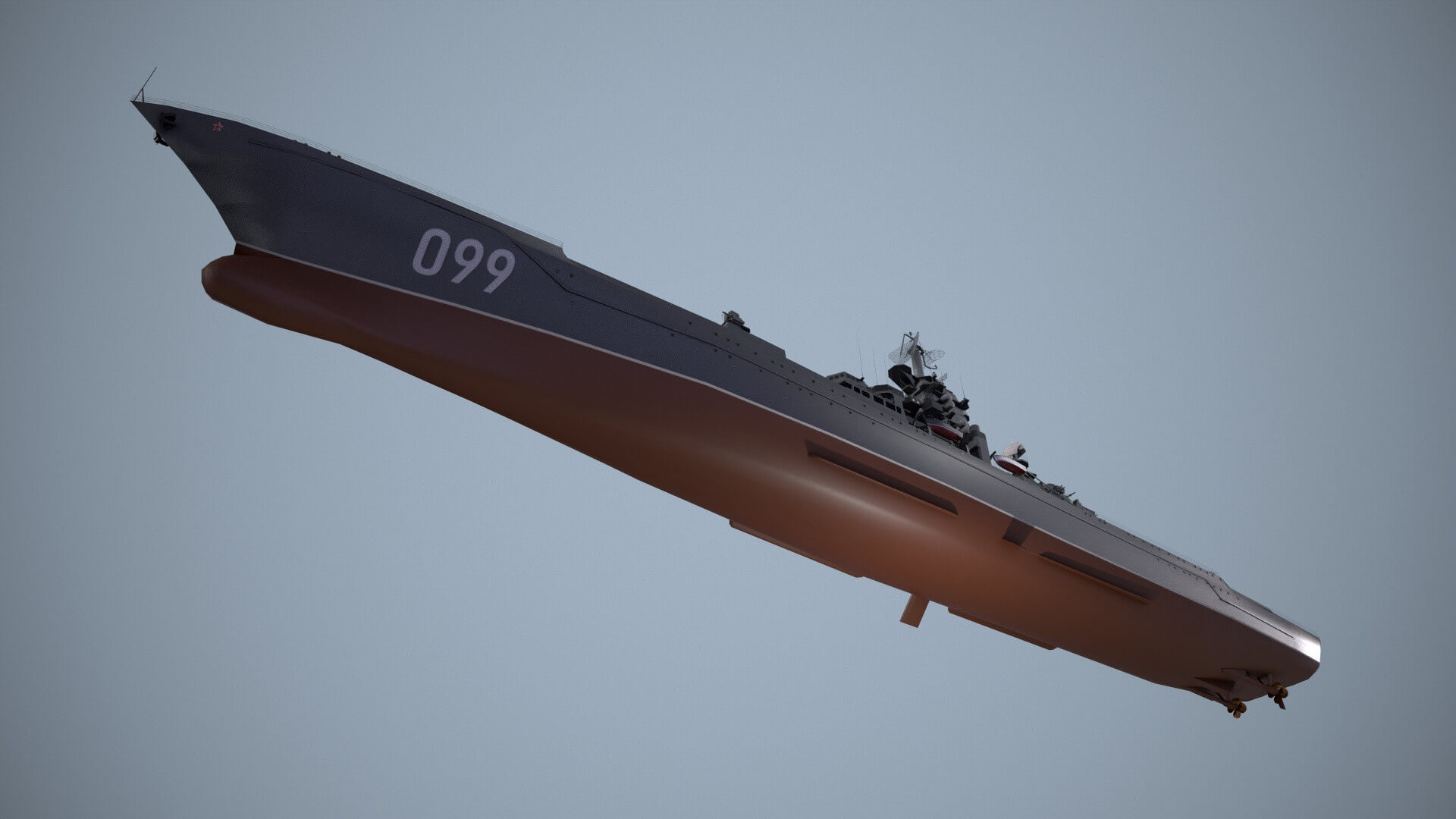 War Ship Cruiser 1144 - 3D Model by war_ships