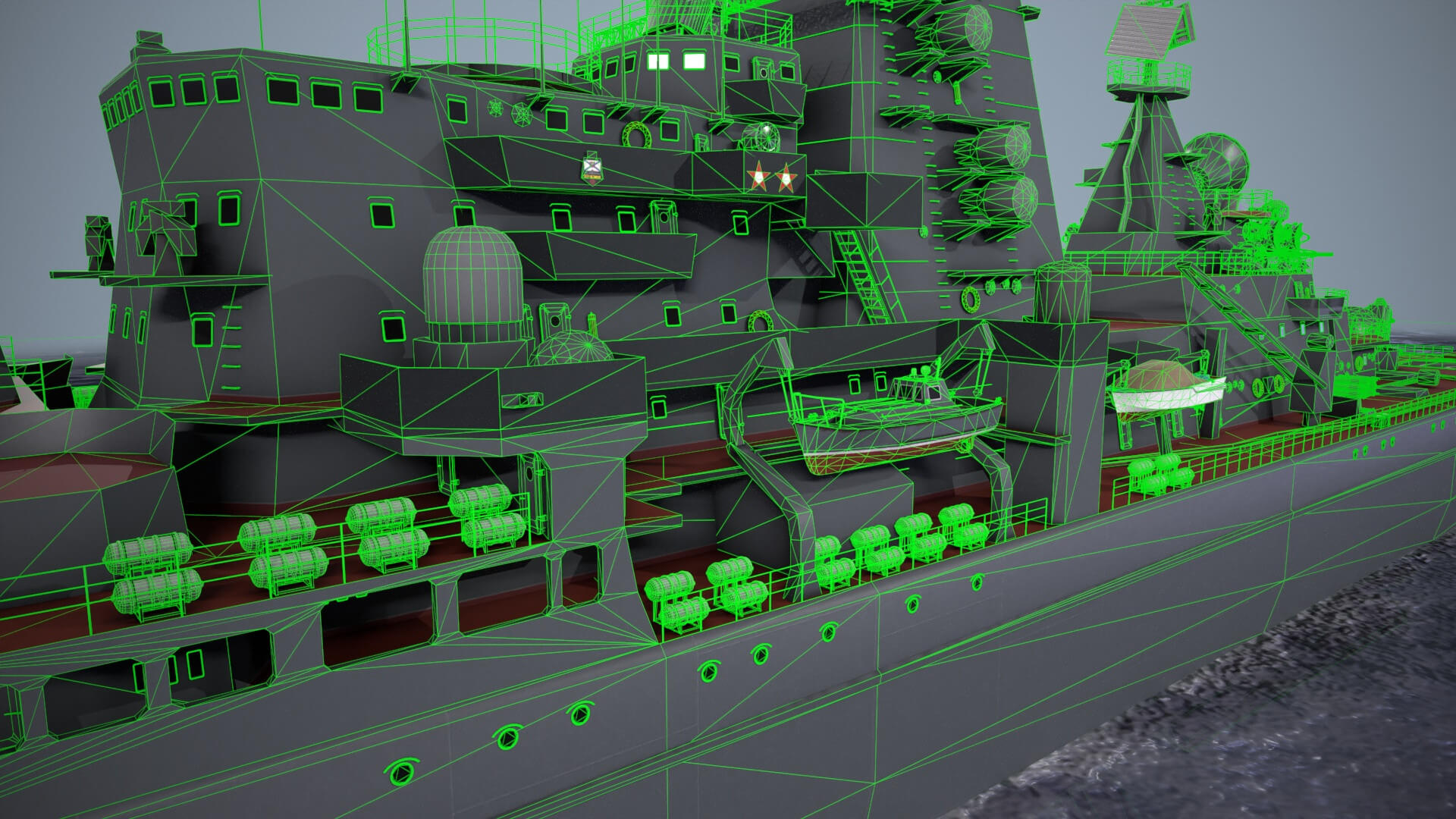 War Ship Cruiser 1144 - 3D Model by war_ships