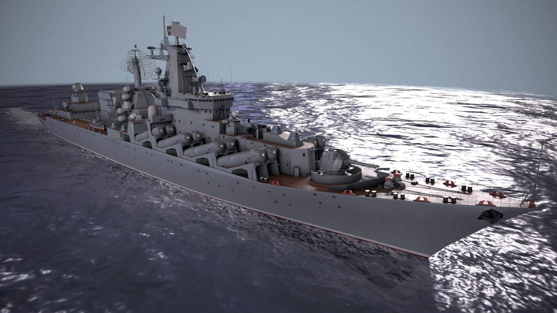 War Ship Cruiser 1164 - Free 3D Model by war_ships