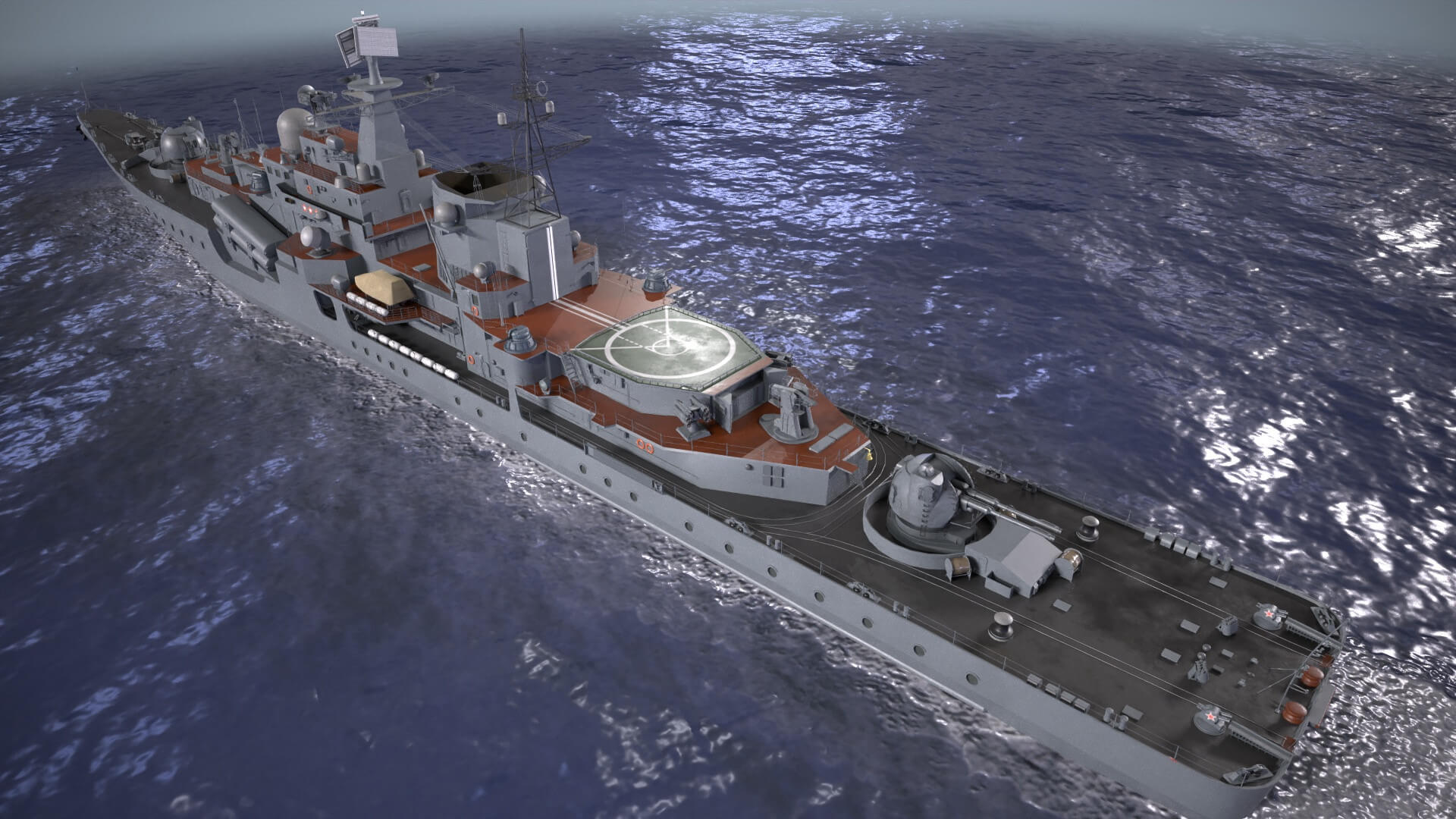 War Ship Destroyer 956 - 3D Model by war_ships