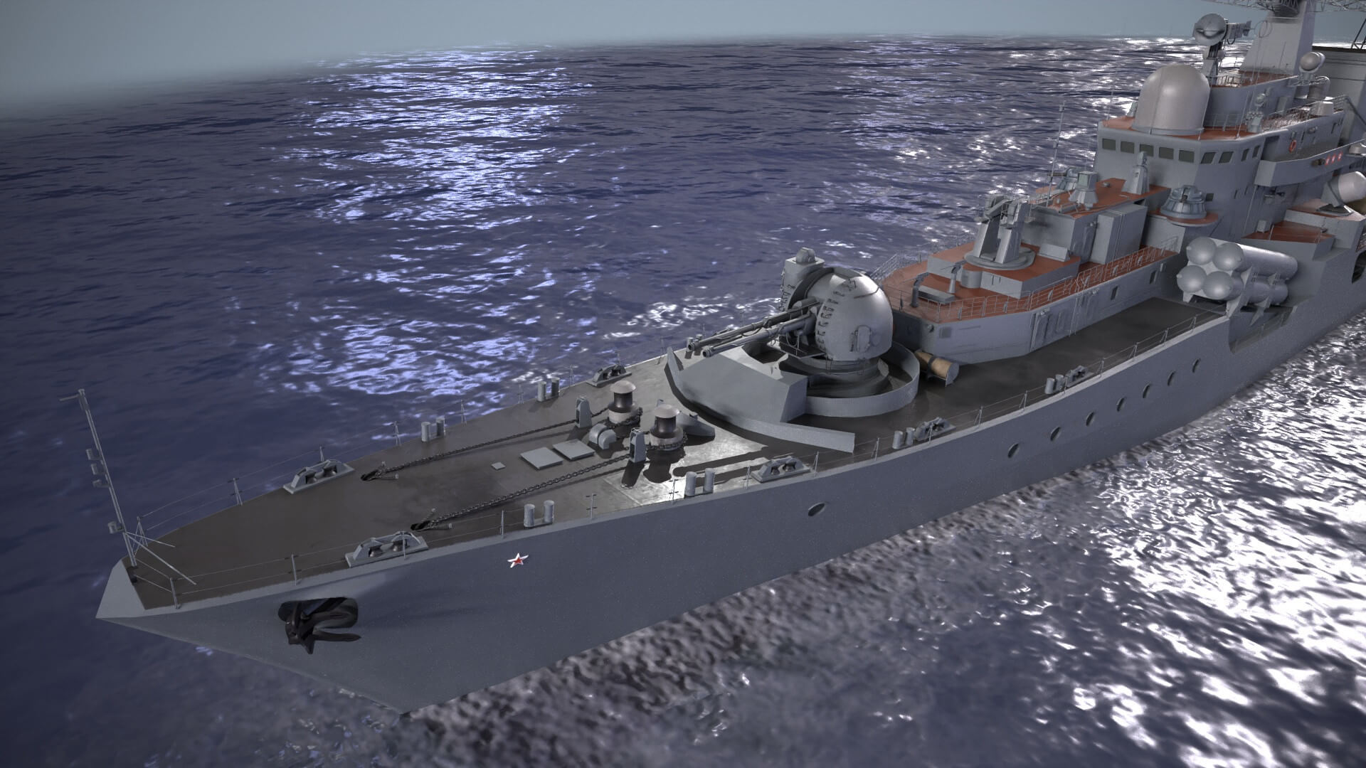 War Ship Destroyer 956 - 3D Model by war_ships