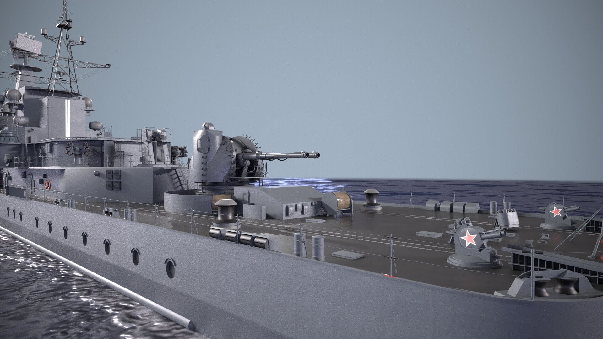 War Ship Destroyer 956 - 3D Model by war_ships