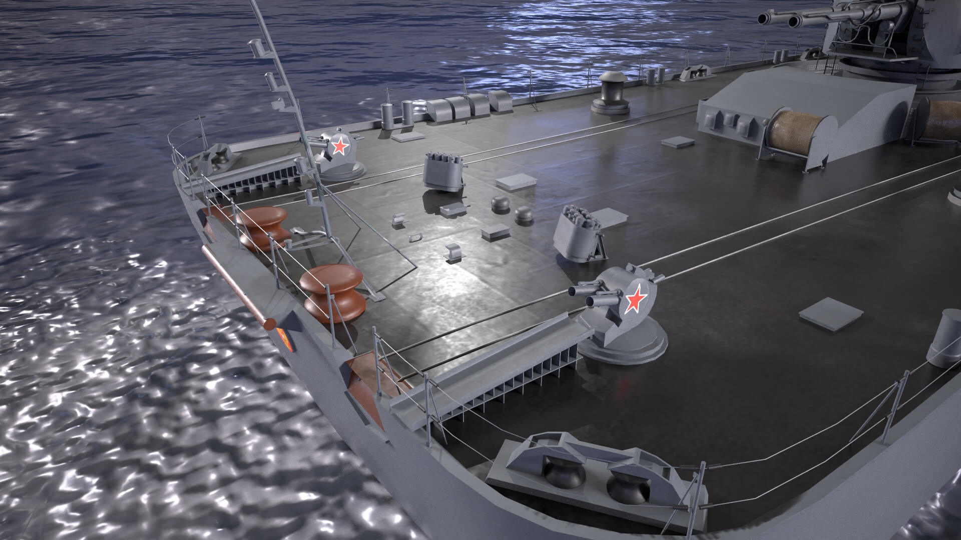 War Ship Destroyer 956 - 3D Model by war_ships