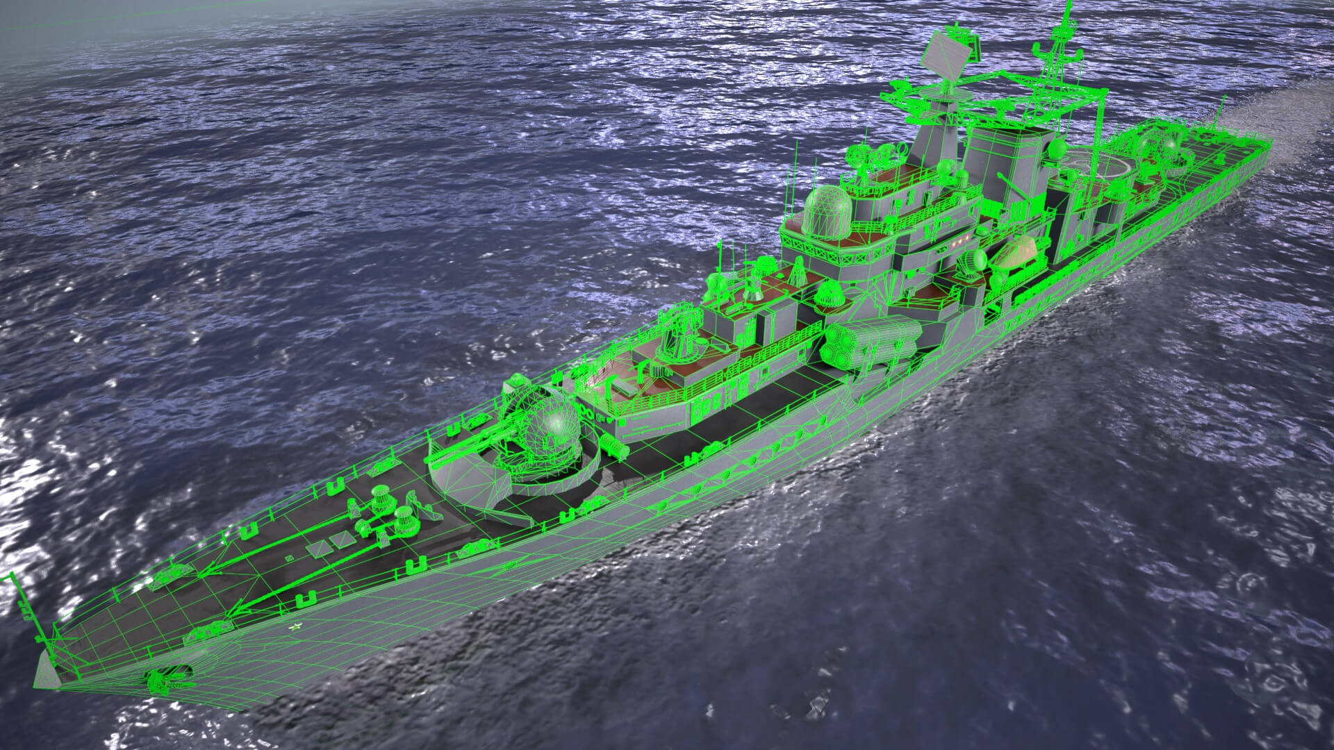 War Ship Destroyer 956 - 3D Model by war_ships