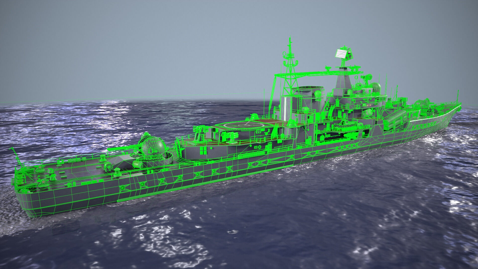 War Ship Destroyer 956 - 3D Model by war_ships