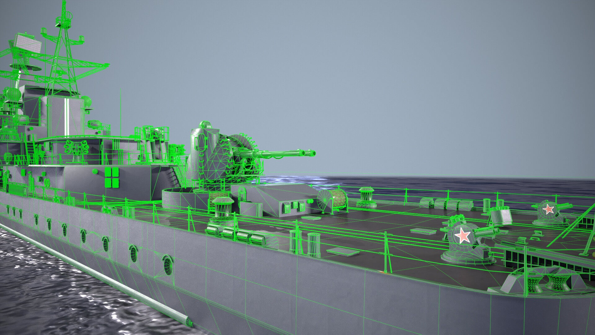 War Ship Destroyer 956 - 3D Model by war_ships