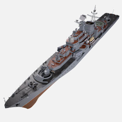 War Ship Destroyer 956 - 3D Model by war_ships