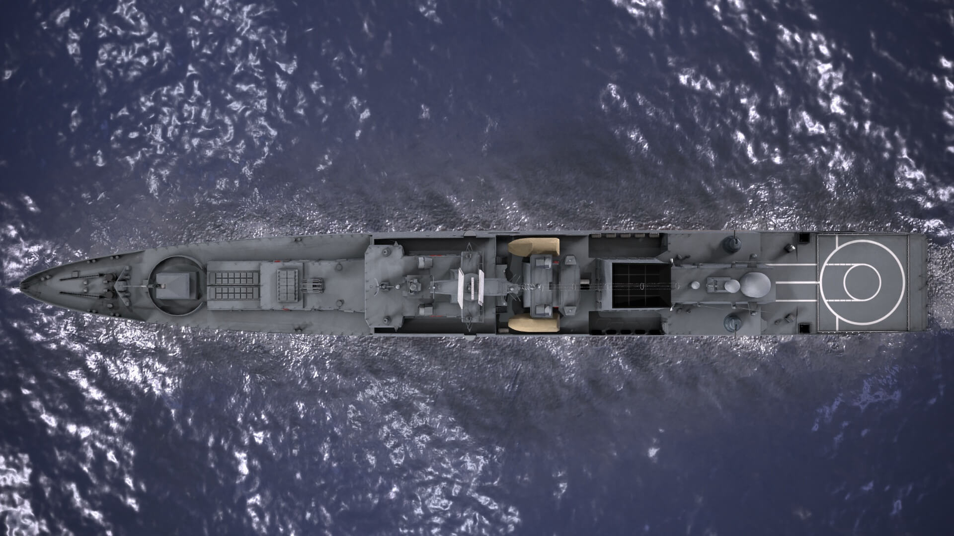 War Ship Frigate 11356 - 3D Model by war_ships