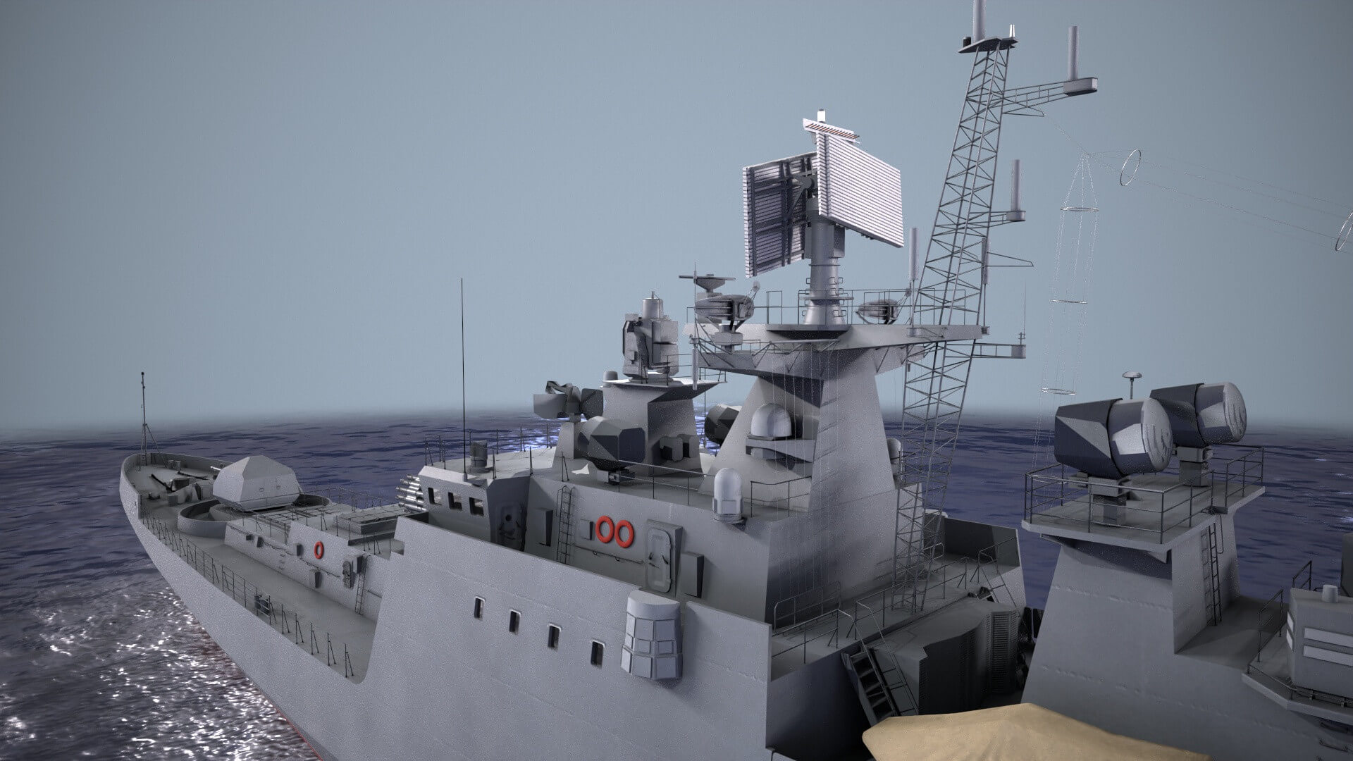 War Ship Frigate 11356 - 3D Model by war_ships