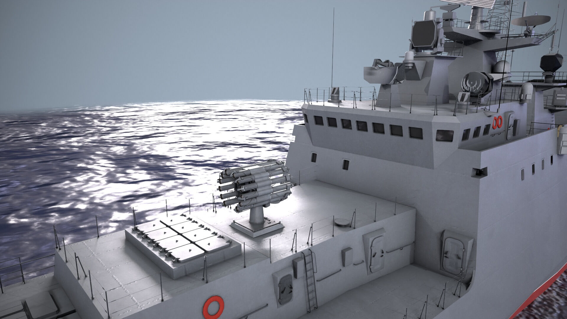 War Ship Frigate 11356 - 3D Model by war_ships