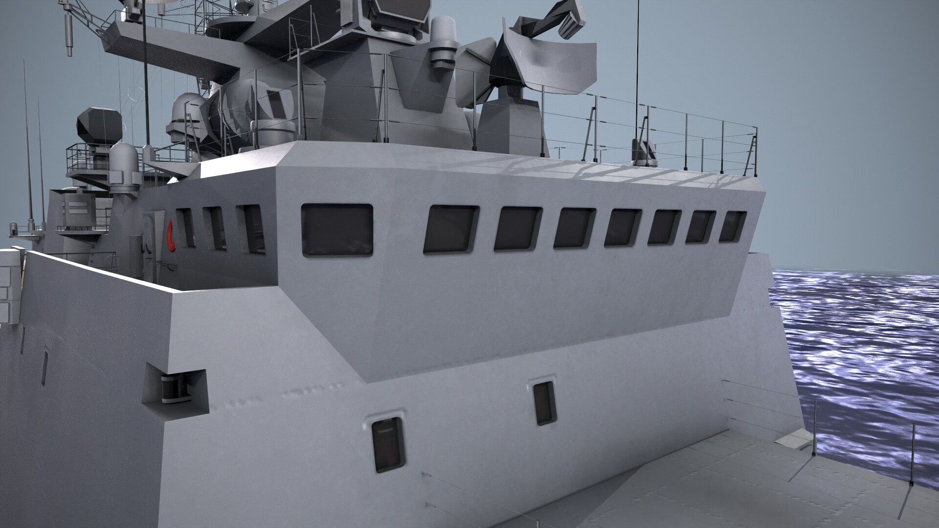 War Ship Frigate 11356 - 3D Model by war_ships