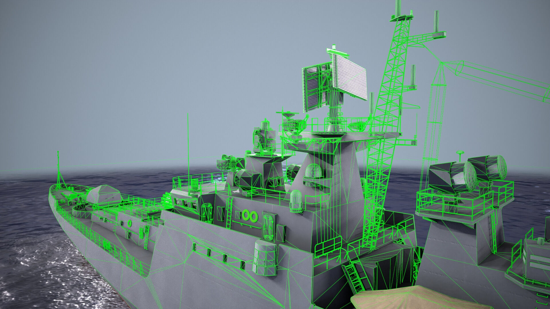 War Ship Frigate 11356 - 3D Model by war_ships